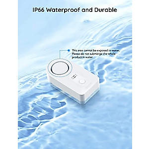 Govee Water Leak Detectors 5 Pack, 100dB Adjustable Audio Alarm Sensor, Sensitive Leak and Drip Alert, for Kitchen Bathroom Basement (Battery Included)