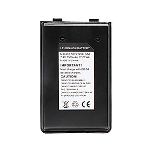 IFREQTECH FNB-V126LI-UNI 2300mAh Battery for Motorola/Vertex Standard VX-160 VX-180 VX-414 VX-417 VX-424 VX-427 VX-410 VX-420 two Way Radio Rechargeable Battery FNB-V67L FNB-V94LI