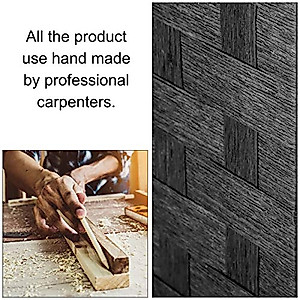 Room Divider, 4 Panel Room Dividers and Folding Privacy Screens 6FT Tall Wall Divider Wood Screens Dorm Partitions Freestanding Temporary Wall Room Furniture Separators- Black