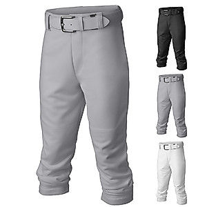 Easton | PRO+ Pull Up Baseball Pant | Youth | Full Length | Elastic Bottom | Youth Grey Y S