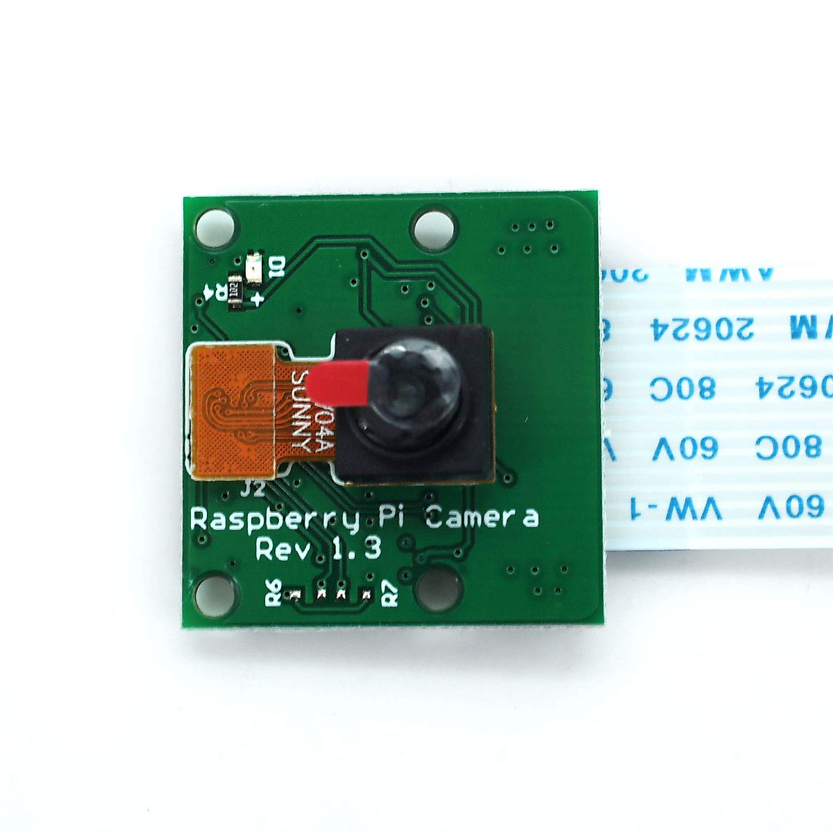 DEVMO 2 Pcs 5 Million Pixels CSI Interface Camera Module with 15cm 6 Inch Flexible Cable Compatible with Raspberry Pi 3, 3B+, 4 and Model A/B/B+