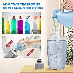Spray Mops for Floor Cleaning Microfiber Floor Mop for Hardwood Floors Wet Dust Mop Flat Mop Floor Cleaner Mop with 4 Washable Pads 440 Ml Refillable Bottle for Wood Floor Tile Laminate Vinyl Kitchen
