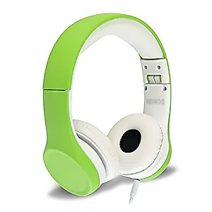 Nenos Kids Headphones Children’s Headphones for Kids Toddler Headphones Limited Volume (Green)