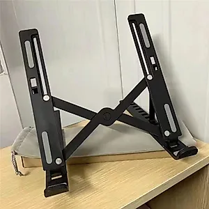 Laptop Stand, Laptop Stand Cooling Pad for Desk, Stable Laptop Stand/Riser ABS Material Laptop Stand for Tablet Computer, for Mac,Lenovo,10-17 Laptop, Large, Black