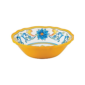 UPware 12-Piece Melamine Dinnerware Set, Includes Dinner Plates, Salad Plates, Bowls, Service for 4. (Chianti)