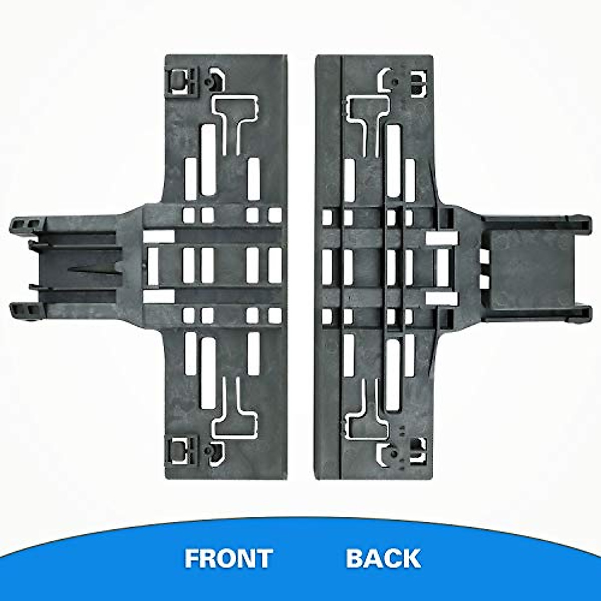 Upgraded W10546503 Upper Rack Adjuster & W10195840 Dishwasher Top Rack Adjuster & W10195839 Rack Adjuster & W10250160 Arm Clip-Lock (8pcs) Replacement for Whirlpool Dishwasher