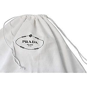 Prada Womens Two Way Black Tessuto Nylon Tote Crossbody Calf Leather Trim 1BC060