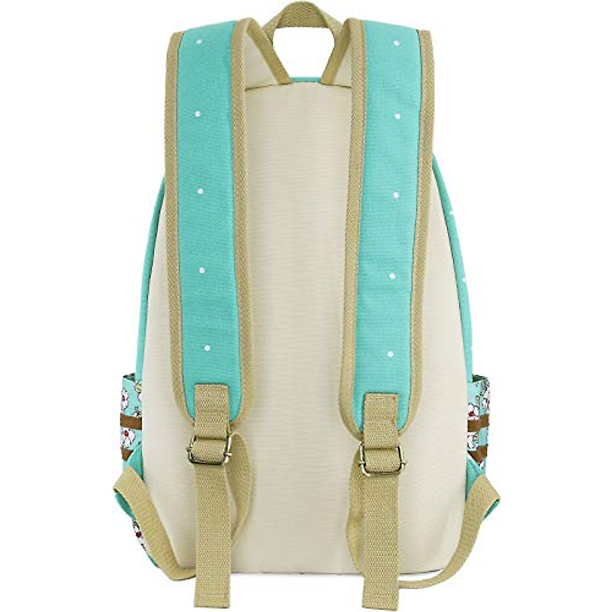 Roffatide Anime My Hero Academia Katsuki Bakugo Backpack Canvas Dots Backpack Green Rucksack Printed Bookbag Flower Pattern Schoolbag