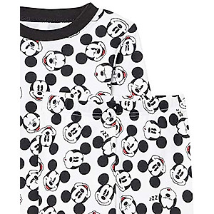 Amazon Essentials Disney | Marvel | Star Wars Boys' Snug-Fit Cotton Pajama Sleepwear Sets, Mickey Vibes, 5