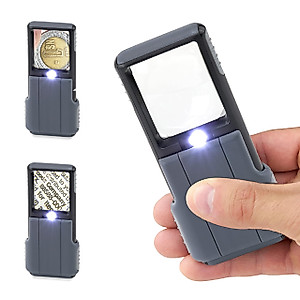 Carson MiniBrite LED Lighted Slide-Out Aspheric Magnifier with Protective Sleeve (PO-55)