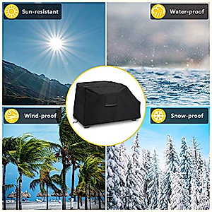 SIRUITON CGC-103 3-in-1 Pizza Oven Grill Cover With Air Vent, (Cover fits CGG-403)