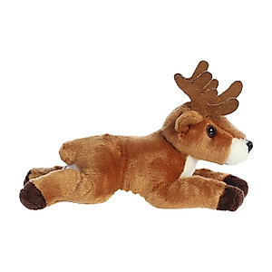 Aurora® Adorable Mini Flopsie™ Deer Stuffed Animal - Playful Ease - Timeless Companions - Brown 8 Inches