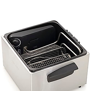 Presto 05466 Stainless Steel Dual Basket Pro Fry Immersion Element Deep Fryer