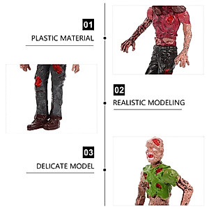 Zerodeko 12 PCS Toy Zombie Action Figures with Movable and Detachable Joints, Mini Zombie Figurines, Bloody Zombie Models for Presents, Decoration, and Party Favors