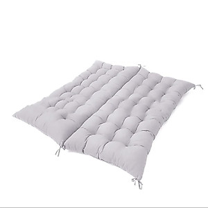 MUVLUS Indoor/Outdoor Bench Cushion, 59"x39.3" Swing Cushion Wicker Seat Cushions,Lounger Garden Furniture Patio Lounger Bench Seat Cushions (Gray)