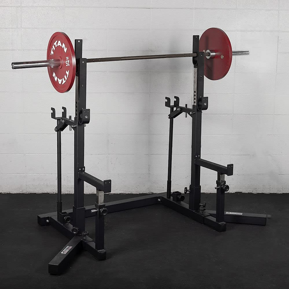 Titan Fitness Competition Bench and Squat Rack Combo, Rated 1,000 LB, Competition Standards, Fully Adjustable