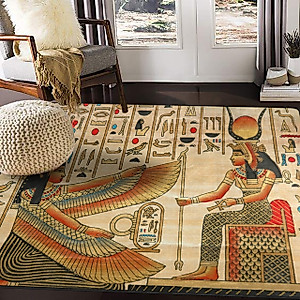 ALAZA Ancient Egyptian Culture Artwork Area Rug Rugs for Living Room Bedroom 7' x 5'