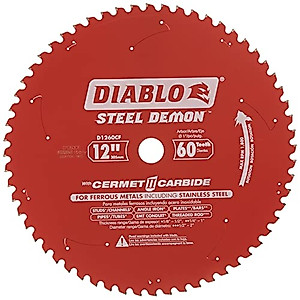 Diablo D1260CF 12-inch Steel Demon 60T Cermet II Carbide Ferrous Metal Saw Blade