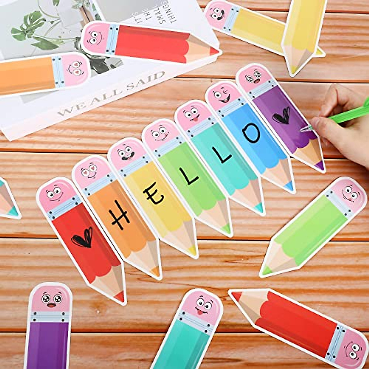 Colorful Pencil Cut-Outs for Classroom Decor