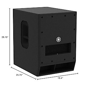 Yamaha DXS12 MKII Powered Subwoofer, Black