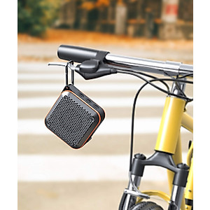 LEZII Portable IP67 Waterproof Bluetooth Speaker, Shower Speaker FM Radio with HD Sound, Mini Wireless Outdoor Speaker, TF Card SD Aux, 12H Playtime, True Wireless Stereo for Kayaking, Boating, Hiking