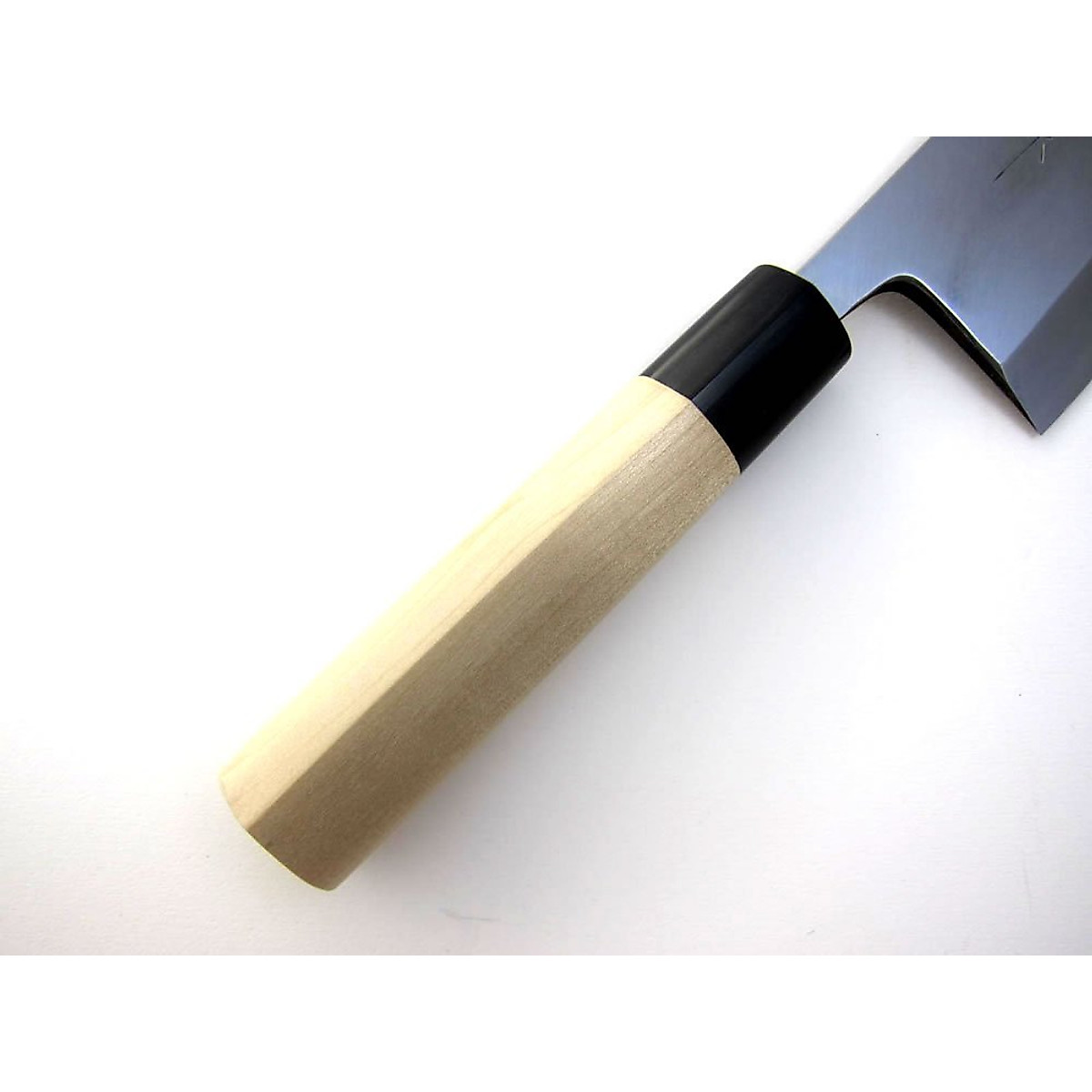 Houcho.com Sakai Ajimasa, Genuine Sakai-Manufactured, 7.6" (180mm) Kasumi White Steel Deba Knife
