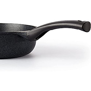 Cook N Home Marble Nonstick Cookware Saute Fry, 8" and 9.5-Inch Skillet Pans, Black