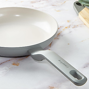 Berghoff Balance Non-stick Ceramic Frying Pan/Skillet 12.5", Recycled Aluminum, Non-toxic Coating, Stay-cool Handle, Induction Pan, 100% Sustainable, Healthy Cooking, Moonmist