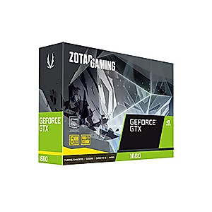 ZOTAC GeForce GTX 1660 6GB GDDR5 192-bit Gaming Graphics Card, Super Compact, ZT-T16600K-10M