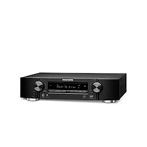 Marantz NR1510 UHD AV Receiver – Slim 5.2 Channel Home Theater Amplifier, Dolby TrueHD and DTS-HD Master Audio | Alexa Compatible | Stream Music via Wi-Fi, Bluetooth and HEOS Black