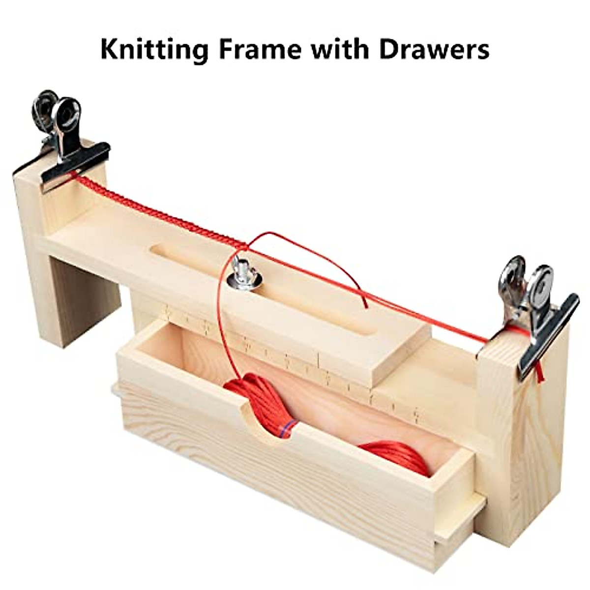 Xximuim Paracord Jig Bracelet Maker Wood Jig Bracelet Maker U Shape Clear Scale Bracelet with 2 Clamp DIY Hand Knitting Bracelet Jig Bracelet Braiding Tool (Style 3.)