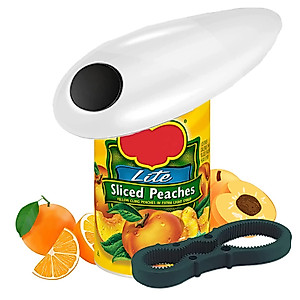 One-Touch Switch Can Opener, Electric Can Opener, Safe Smooth No Sharp Edges Can Opener for Almost Size Can, Can Opener Electric Best Kitchen Gadgets for Chefs, Arthritis and Seniors