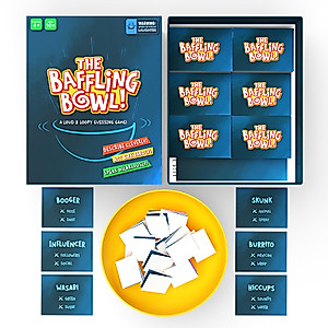 Baffling Bowl - Hilarious 600 Cards Guessing Game for Kids, Teens & Adults, Fun, Bonding for Friends & Family, Challenges for Game Nights, Parties, Gifts for Ages 10, 11, 12, 13 and Up, Players 4+