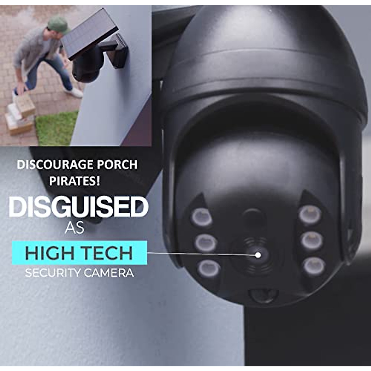 Bell+Howell Bionic Spotlight Extreme 360 - Solar Powered Outdoor Lights, Rain and Snow Resistant, Wireless w/Motion Sensor Outdoor Solar Lights for Yard, Garage, Lawn, Patio and Garden As Seen On TV