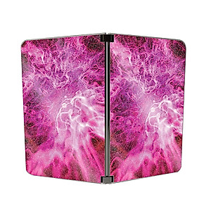 MightySkins Glossy Glitter Skin for Microsoft Surface Duo - Red Mystic Flames | Protective, Durable High-Gloss Glitter Finish | Easy to Apply, Remove, and Change Styles | Made in The USA