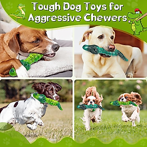 Jeefome Large Dog Chew Toys: 2 Packs Indestructible Dog Toys for Aggressive Chewers - Tough Dog Toys for Large Breeds