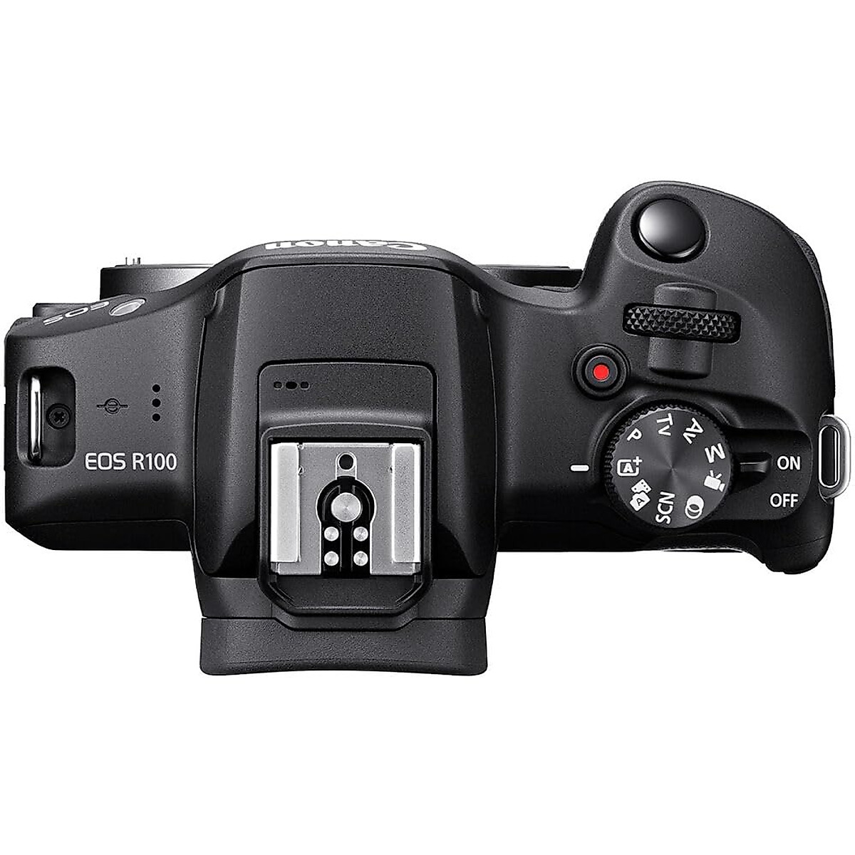 Canon EOS R100 Mirrorless Camera (6052C002) + Corel Software + Bag + 2 x 64GB Card + 2 x LPE17 Battery + Charger + LED Light + Card Reader + Flex Tripod + Cleaning Kit + Memory Wallet + More (Renewed)
