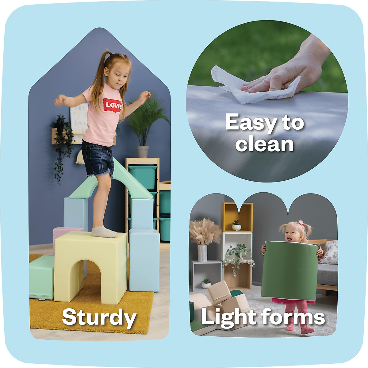 IGLU Soft Play Rocker Banana Shape Large Rocking Horse Hobby Toy for Kids Age 1-7 Montessori Open Ended Play (Grey)