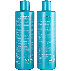 Anti-Frizz Natural Shampoo & Conditioner Set for Keratin-Treated Hair - Prolongs Smoothness, Moisturizing, Nourishes and Strengthens - 16.9 fl.oz