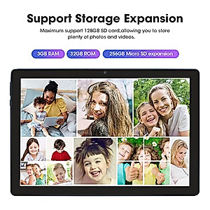 weelikeit Tablet 10 Inch, Android 11 Tablet with 5G WiFi+AX WiFi6,3GB RAM 32GB ROM Tablet PC,Quad-Core Processor,IPS HD Display Tablet with Stylus, 5MP+8MP Camera, Bluetooth,GMS Certified(Blue)