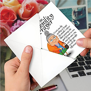 NobleWorks - Pack of 3 Hilarious Birthday Greeting Cards with Envelopes (1 Designs, 3 Each) - Senility Prayer C9046BDG-C3x1