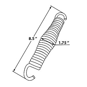 Barn-Shed-Play Black 2 Hole Aluminum Hangers and Springs Porch Swing Hanging Kit