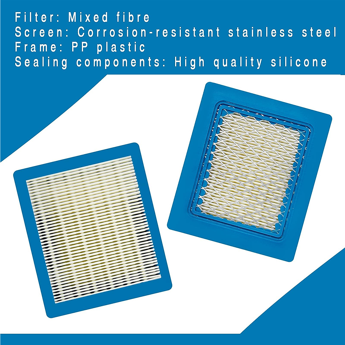 DemJamr 6 Pack 491588S Air Filter Compatible with BS 4101 5043 5043A 5043D 5043H 5043K, Replace for BS 491588 493537 493537S 399959, Toro 20332, Craftsman 33644 Air Cleaner