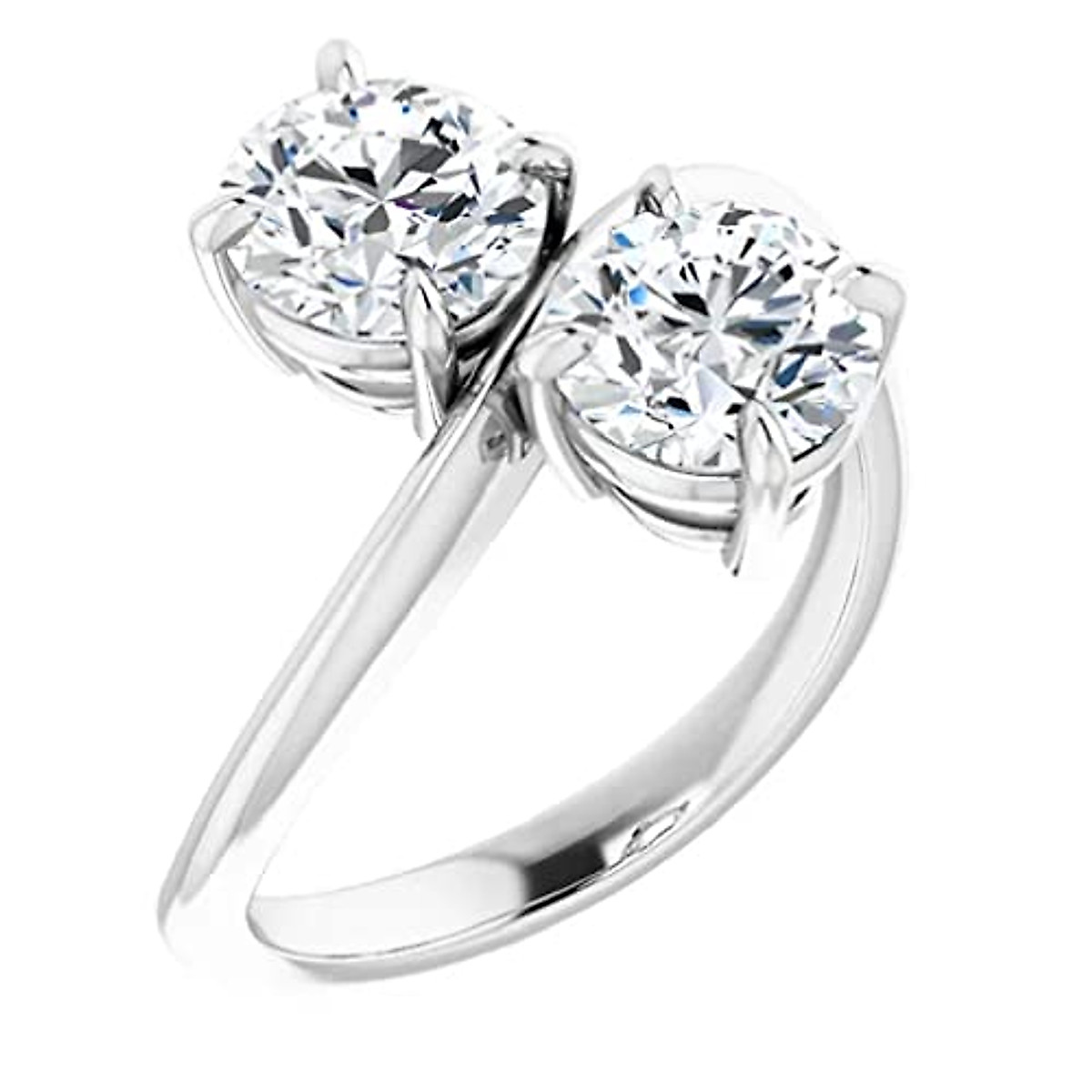 925 Silver,10K/14K/18K Solid White Gold Handmade Engagement Ring 3 CT Round Cut Moissanite Diamond Solitaire Wedding/Gorgeous Gift for/Her Wife Rings