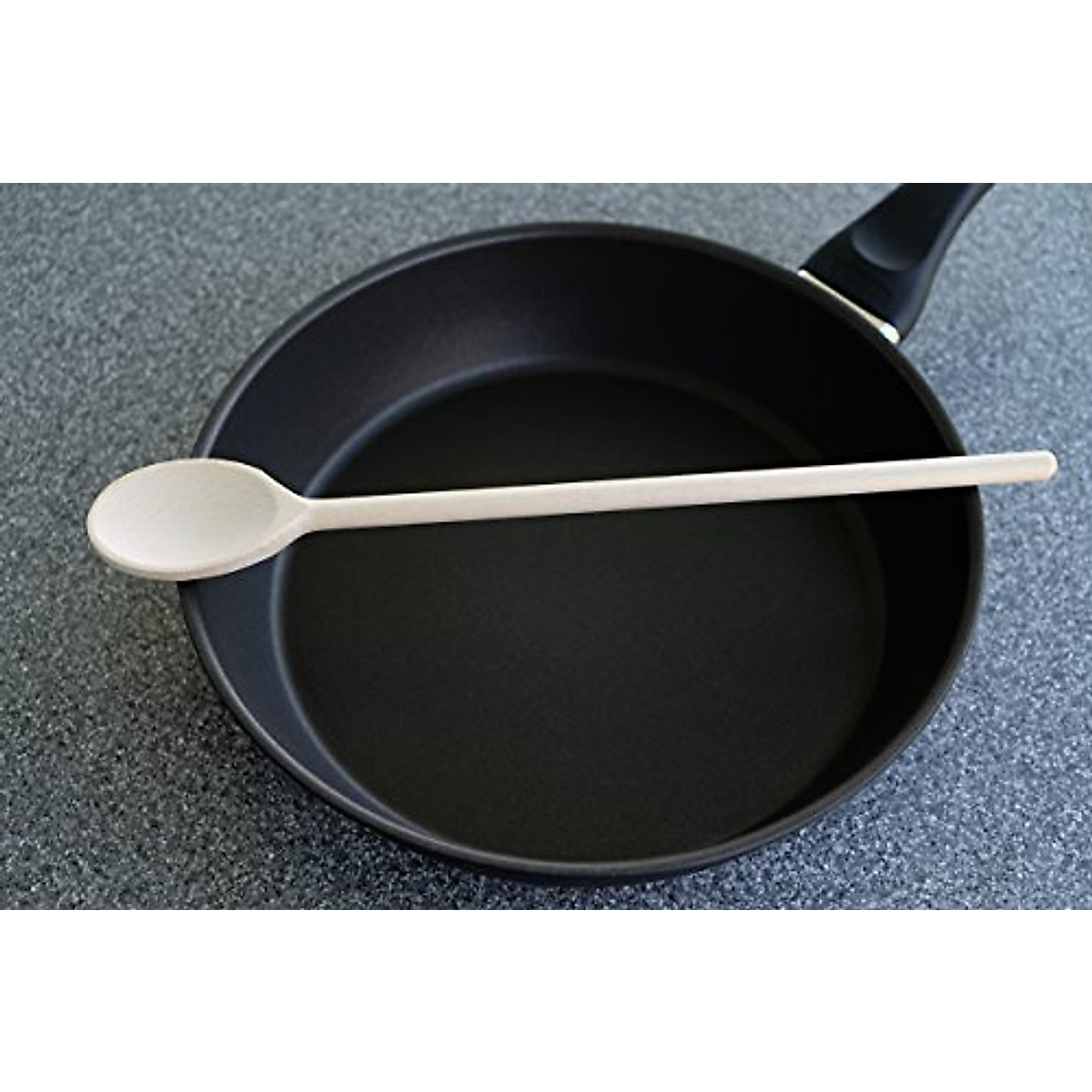 12 Inch Long Wooden Spoons for Cooking - Oval Wood Mixing Spoons for Baking, Cooking, Stirring - Sauce Spoons Made of Natural Beechwood - Set of 3