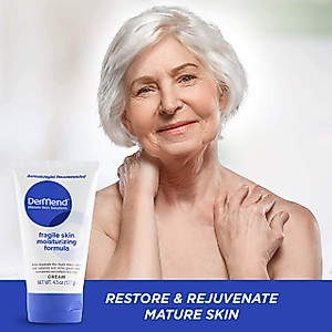 Dermend Specialized Fragile Skin Moisturizing Cream: Formula to Restore & Rejuvenate Mature Skin - Daily Moisturizer & Anti Wrinkle Cream for Firming & Strengthening Thin, Aging Skin - 4.5 Oz Tube