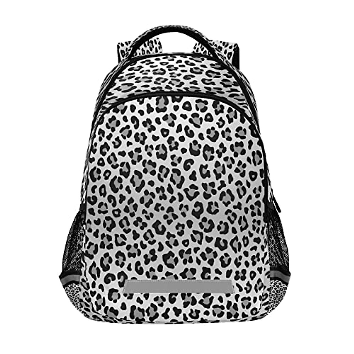 Kcldeci Backpack for Girls-Boys Animal Leopard Gray Colors Middle-School Elementary Bookbags School Book Bag Travel Bag