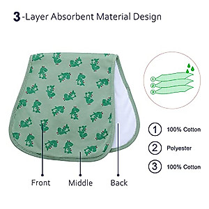 Hakochia Burp Cloths for Baby Boy Organic Cotton Large Burp Clothes Extra Absorbent Soft Burping Rags Spit Up Cloth Sets for Newborns 8 Pack