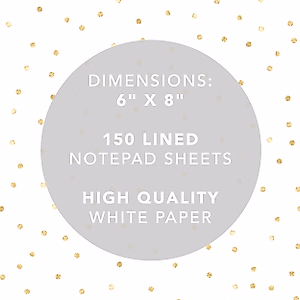 Graphique"Today's Plan" Large Notepad, “Today’s Plan” Notepad with 150 Tear-Off Sheets, Perfect Organizing Busy Days, 6" x 8"