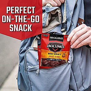 Jack Link’s Beef Jerky Bold Variety Pack – Includes Sweet & Hot, Jalapeno and Peppered Beef Jerky, Great Lunch Box Snack, Good Source of Protein – Pack of 15, 1.25 Oz Bags